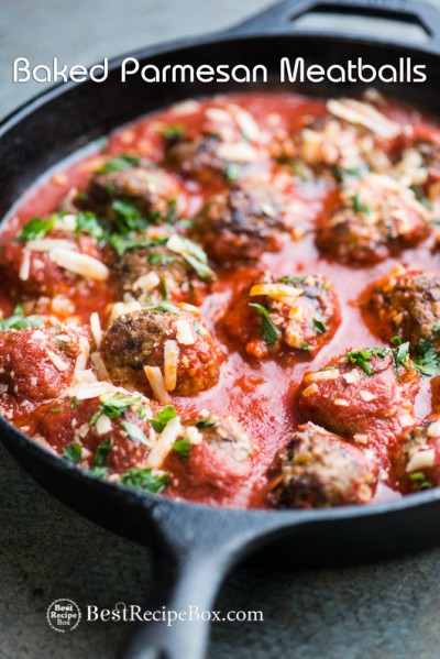 Baked Parmesan Meatballs Recipe EASY APPETIZER | Best Recip