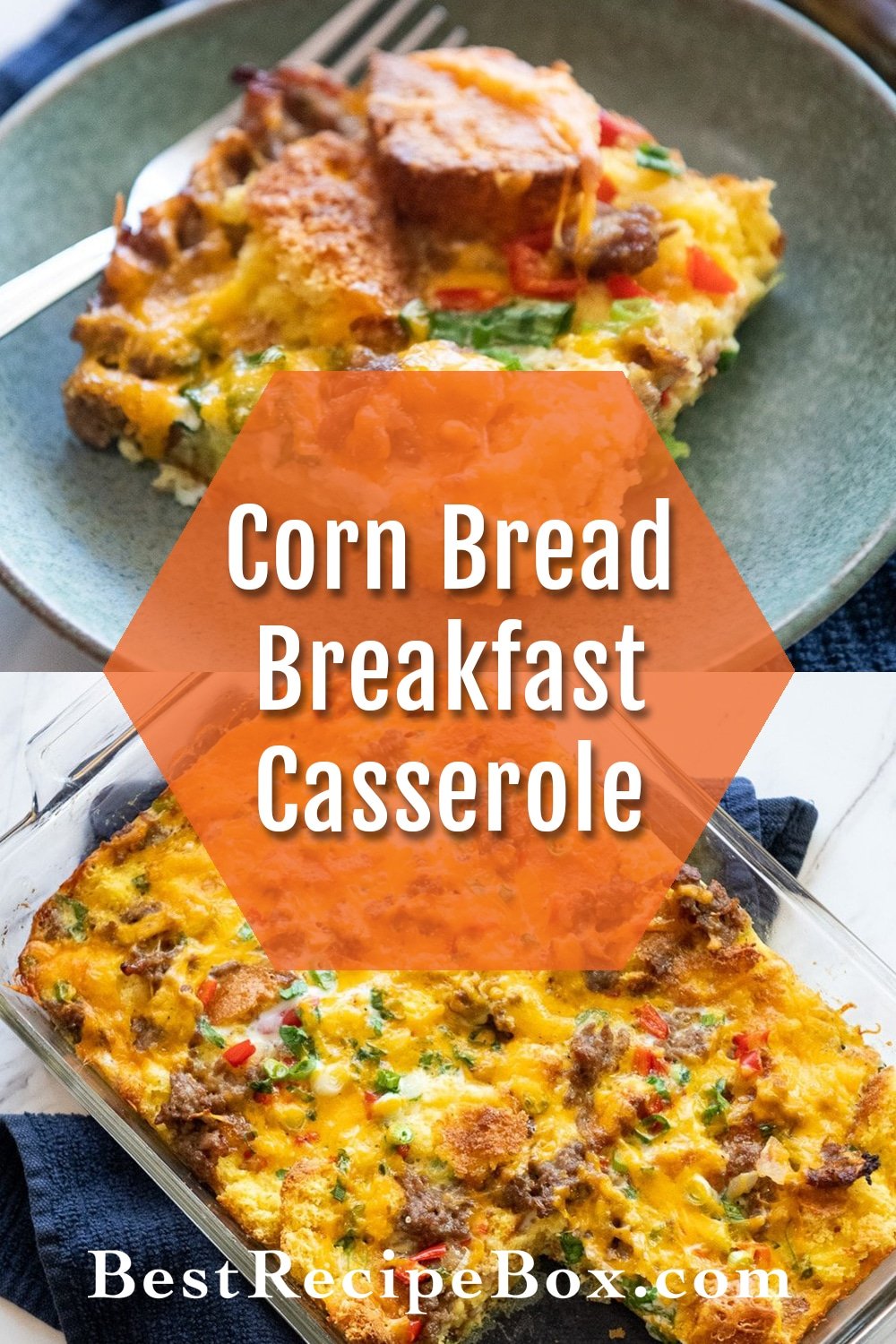 Leftover Cornbread Breakfast Bake Casserole Recipe | Best Recipe Box