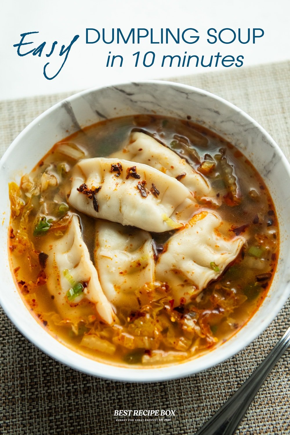 Easy Dumpling Soup 10 min Frozen Potstickers | Best Recipe Box