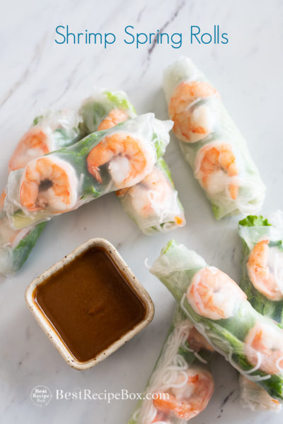 Shrimp Spring Rolls Recipe, Peanut Dip VIETNAMESE | Best Recipe Box