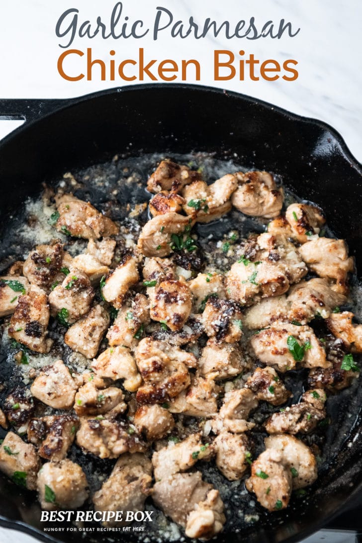 Chicken Bites Recipe with Garlic Butter Parmesan EASY | Best Recipe Bo