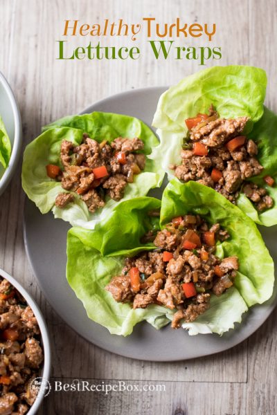 Turkey Lettuce Wraps Recipe, Low Carb Chicken Lettuce Cups HEALTHY