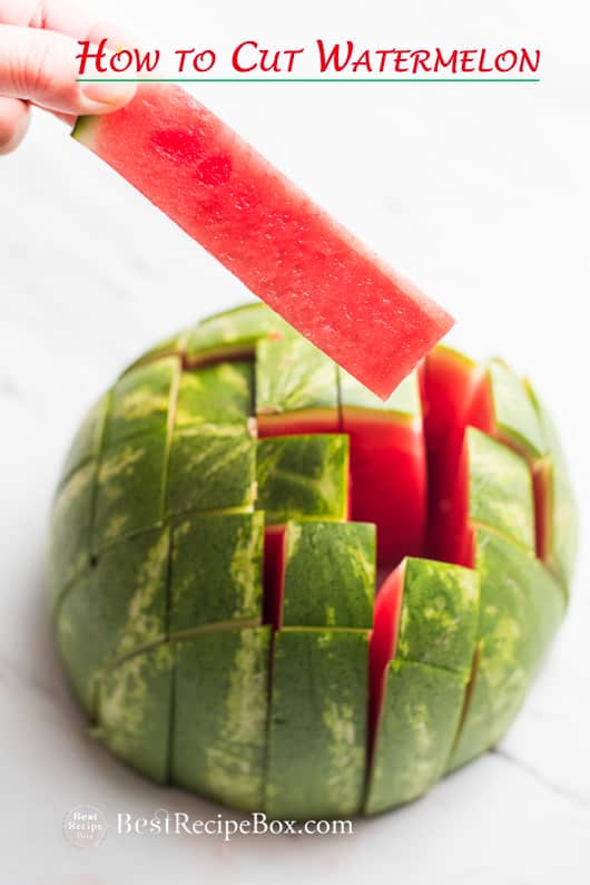 How To Cut Watermelon Into Sticks For Easy Eating