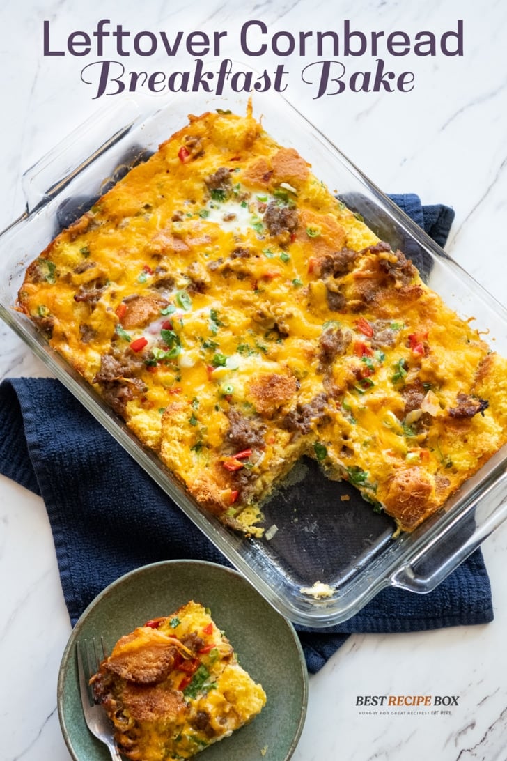 Leftover Cornbread Breakfast Bake Casserole Recipe | Best Recipe Box