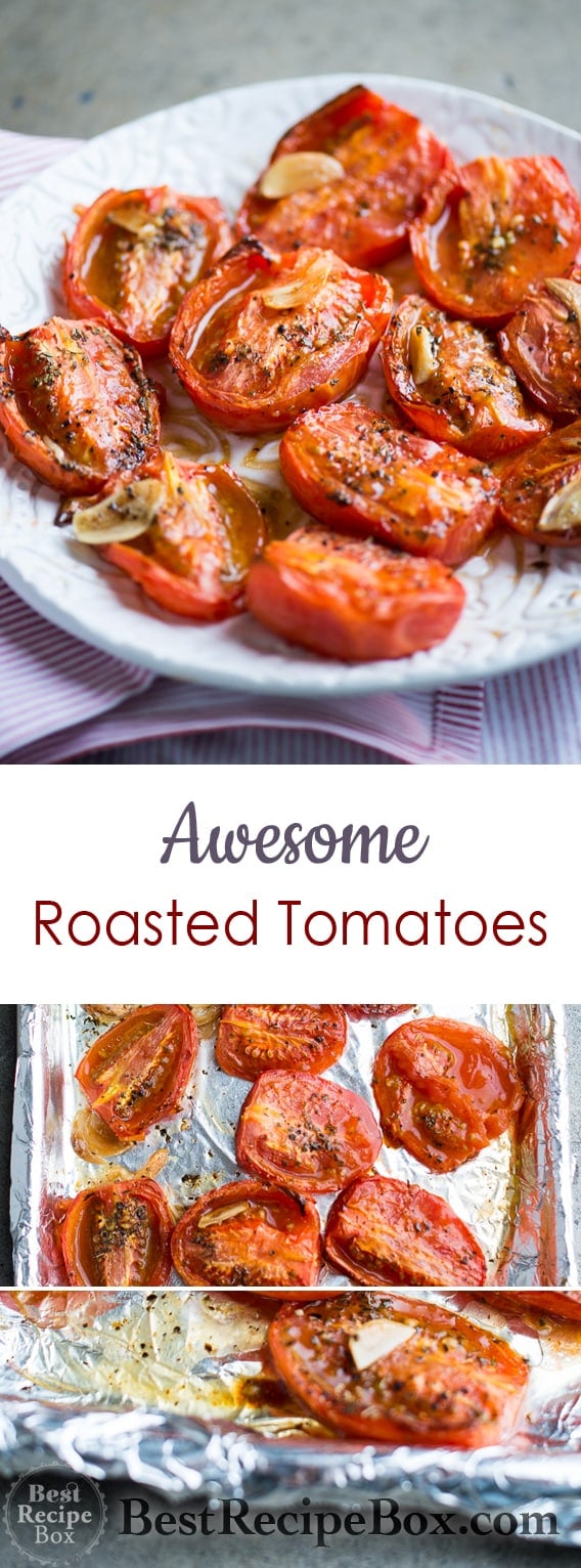 Garlic Roasted Tomatoes Recipe QUICK and EASY | Best Recipe Box