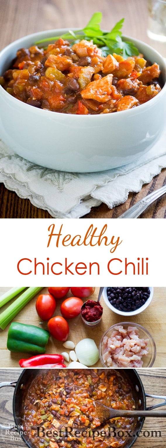 Healthy Chicken Chili Recipe in 30 Minutes! | Best recipe Box