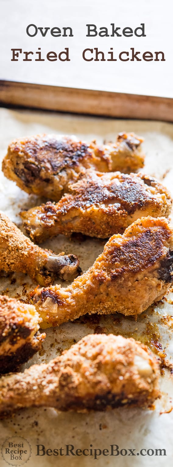 Oven Baked Fried Chicken in Oven Crispy HEALTHY | Best Recipe Box