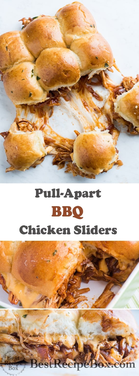 Pull Apart BBQ Chicken Sliders Recipe EASY | Best Recipe Box